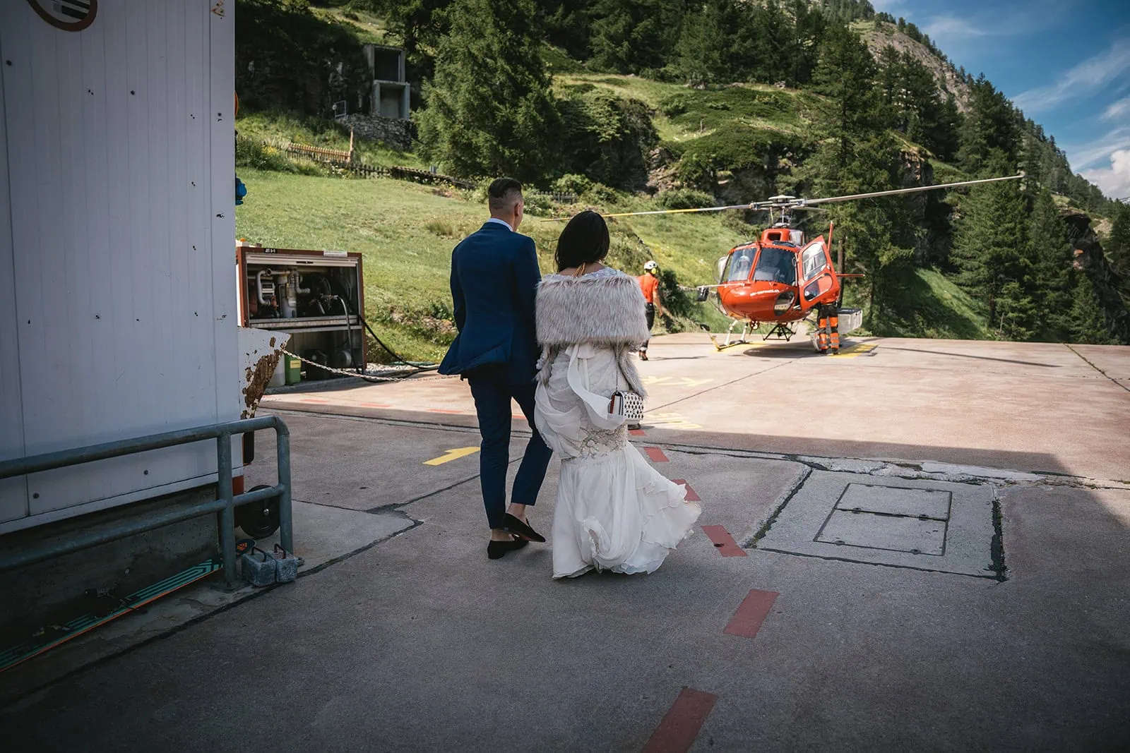 From the skies to the peaks: a stunning Zermatt elopement